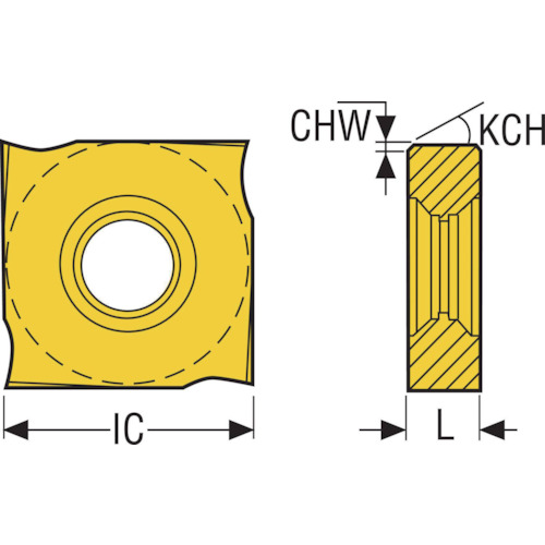 33519-1203-M08-F40M セコ･ツールズ･ジャパン フライス サイドカッタ335．19用インサート 335．19－1203 ...